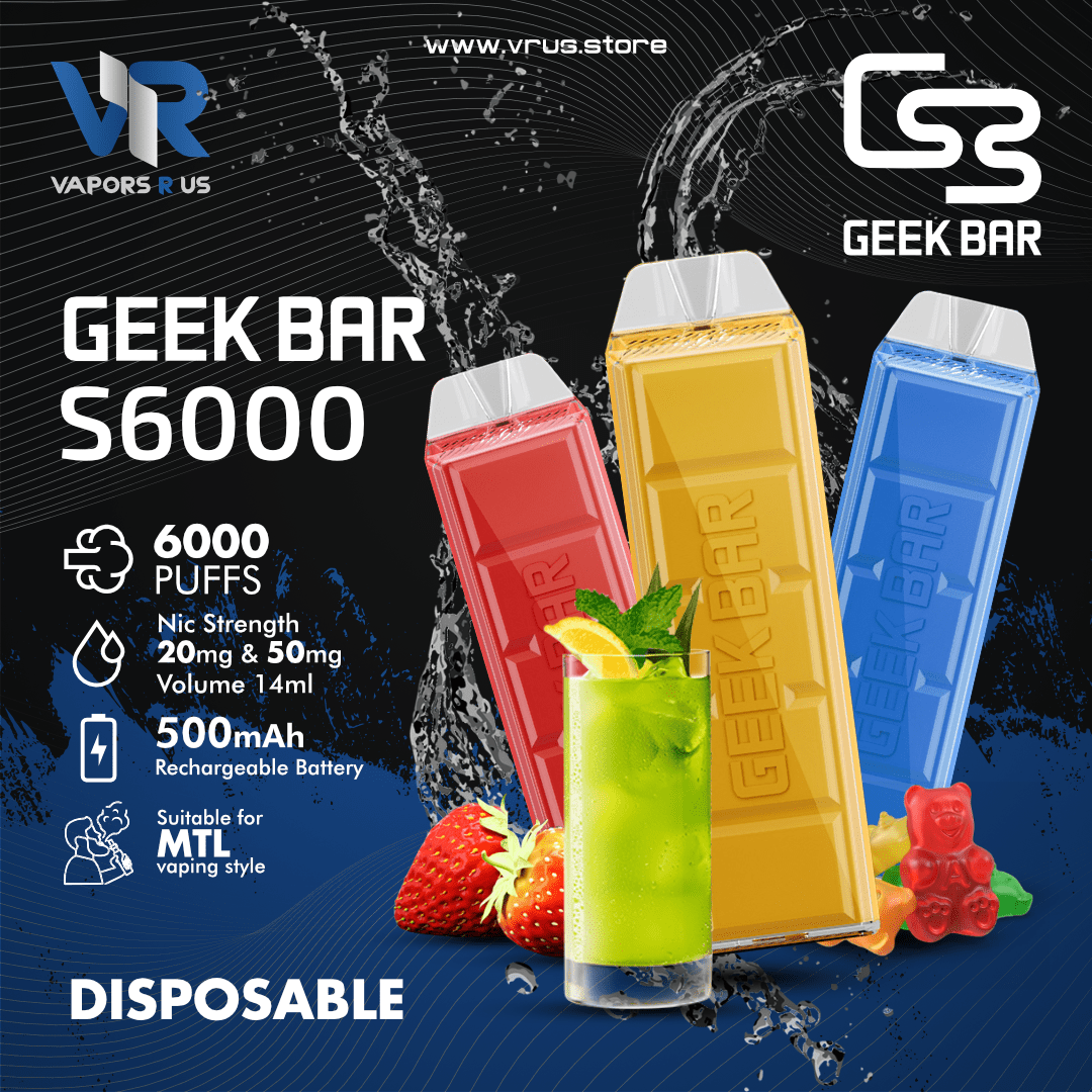 GEEK BAR - S6000 Disposable Pod Device (500mAh) Vapors R Us LLC