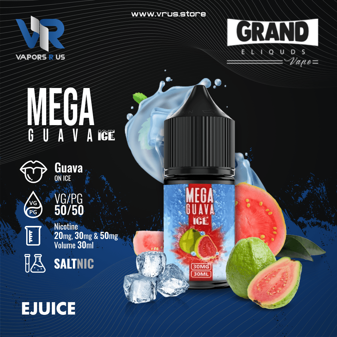 GRAND ELIQUIDS - Mega Guava Ice 30ml (SaltNic)