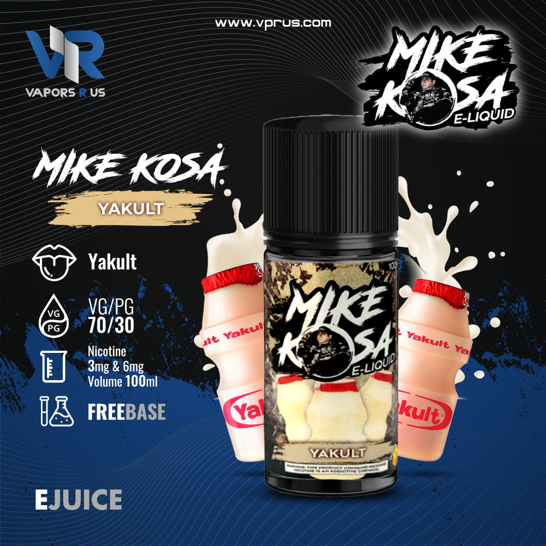 Mike Kosa E-Liquid - Yakult (3mg - 100ml) UAE Vapors R Us