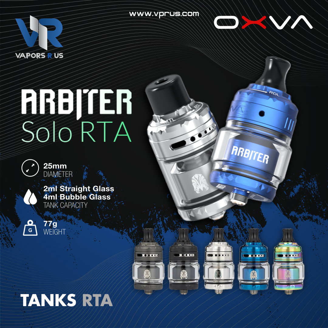 OXVA Arbiter Solo RTA 25mm 4ml (MTL, RDL) UAE Vapors R Us