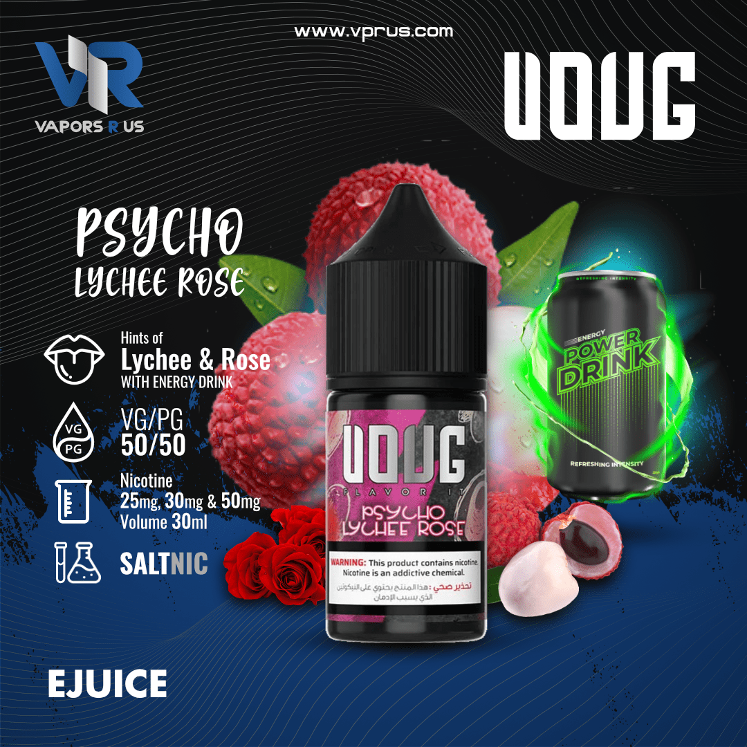 VOUG - Psycho Lychee Rose (Saltnic 30ml) UAE Vapors R Us