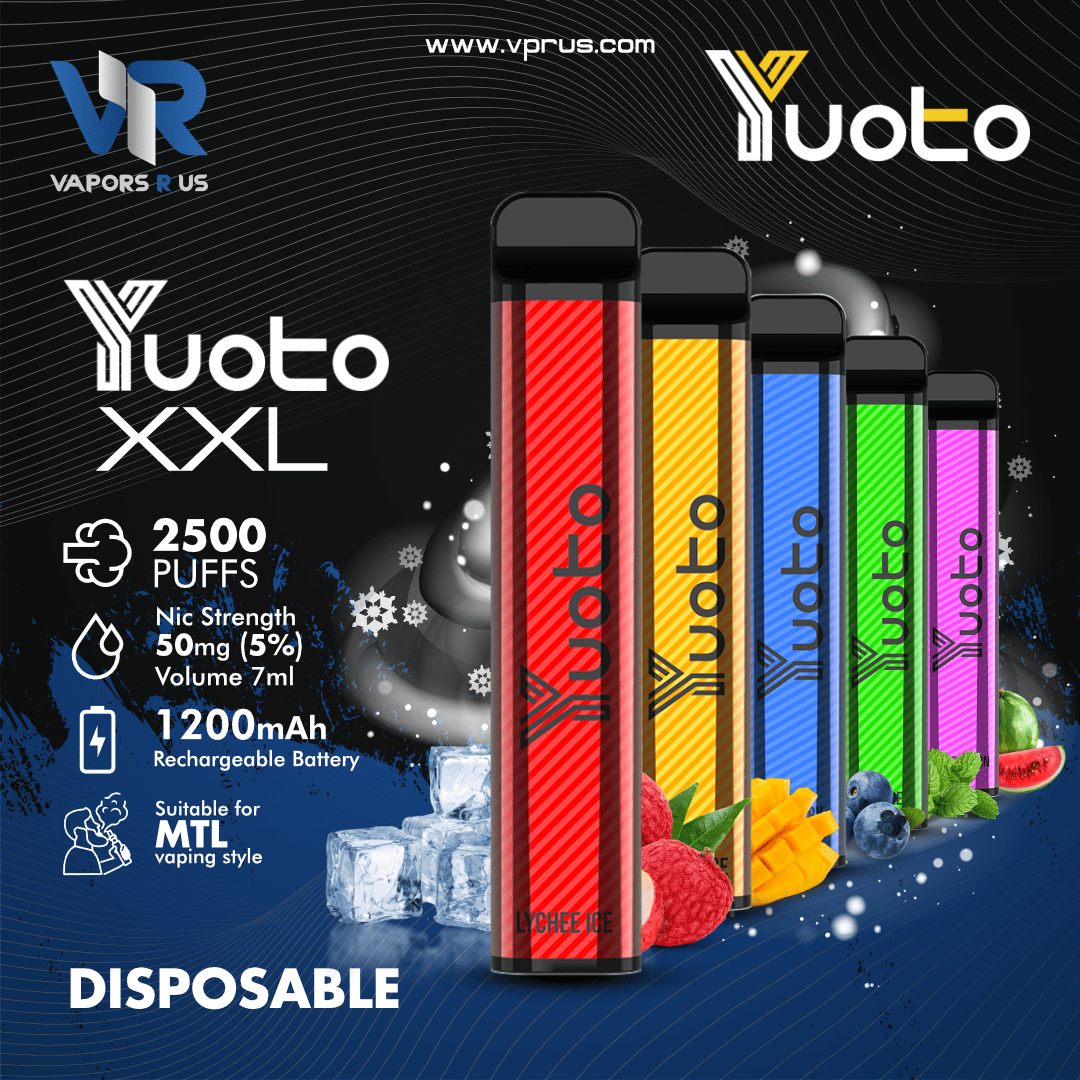 YUOTO - XXL Disposable Vape Kit 2500 Puffs 1200mAh Vapors R Us LLC