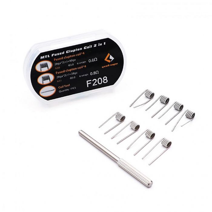 GEEKVAPE F208 FUSED CLAPTON 2 IN 1 PREBUILT COILS | GEEKVAPE