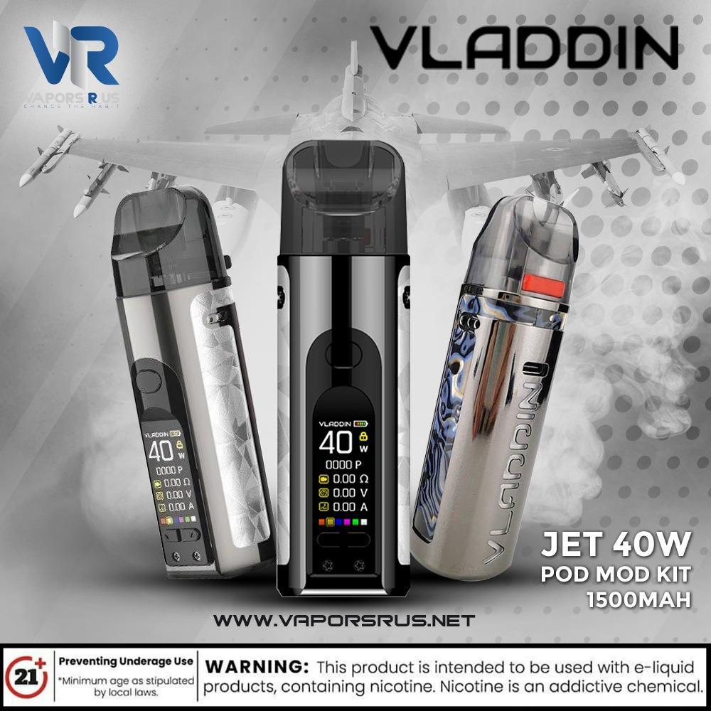 Vladdin Jet 40w Pod Mod Kit 1500mAh UAE Vapors R Us - The first vape s